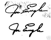 Autopen Joe Engle Autograph Examples; Space Shuttle Astronaut | eBay